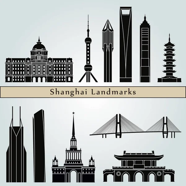 Shanghai skyline silhouette Vector Art Stock Images | Depositphotos