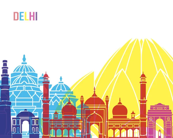 Delhi skyline Vector Art Stock Images | Depositphotos
