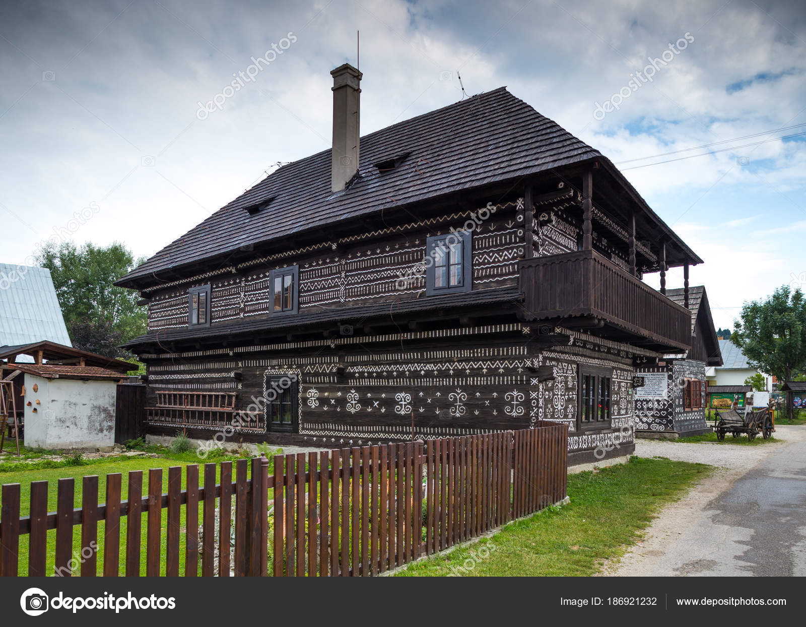 Cicmany Slovakia August 2015 Old Wooden Houses Slovakia Village Cicmany ...