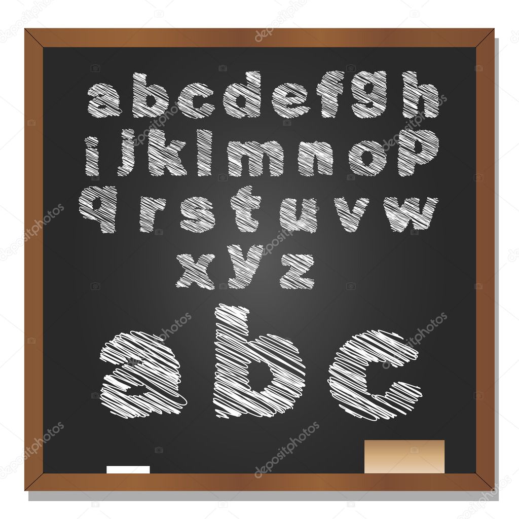 Handwritten, sketch or scribble font — Stock Photo © design36 #126499724