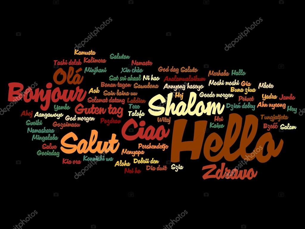 Hello international word cloud — Stock Photo © design36 #126526422
