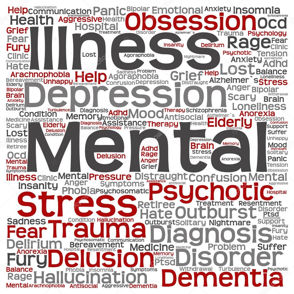 Mental disorder word order — Stock Photo © design36 #126588902