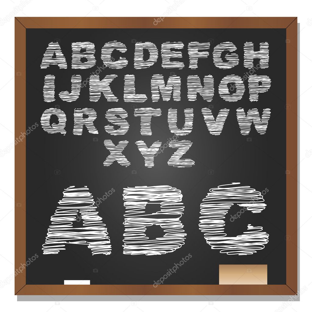 Handwritten, sketch or scribble font — Stock Photo © design36 #126593800