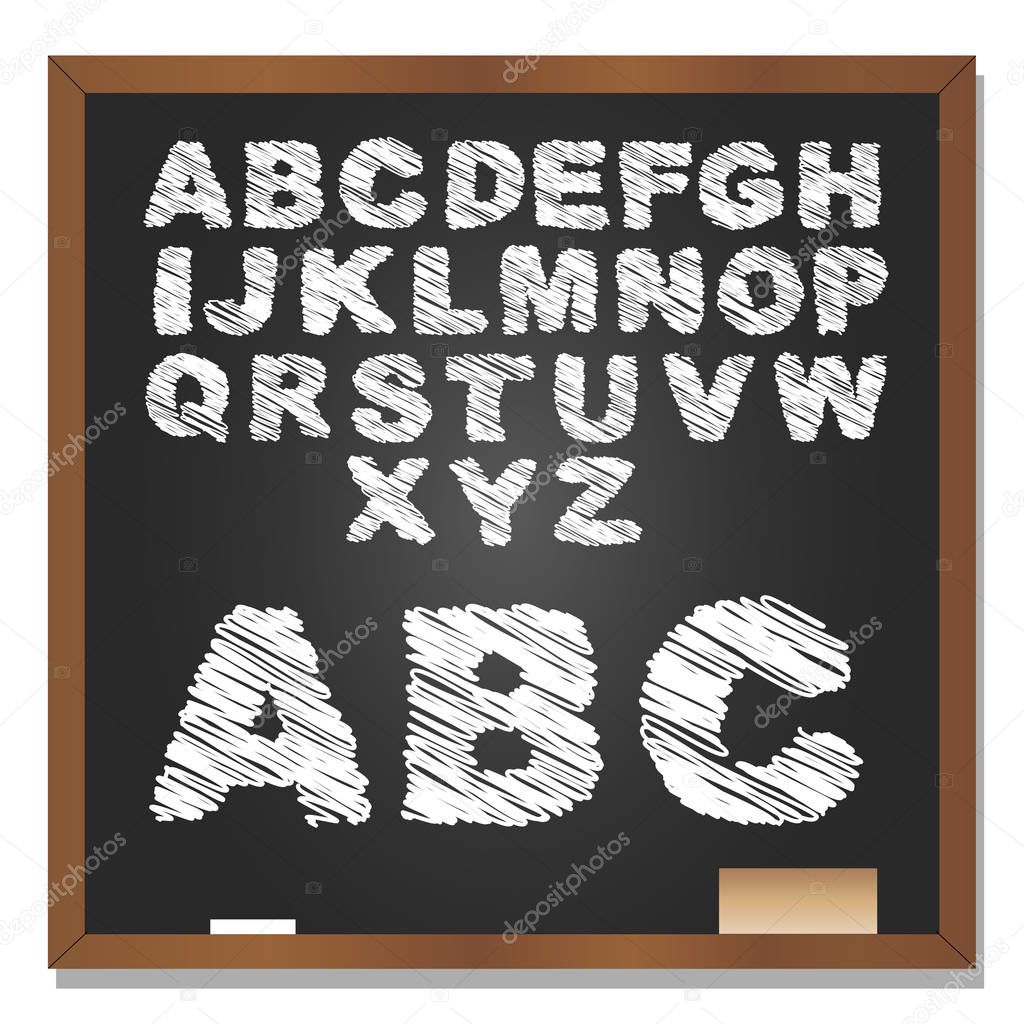 Handwritten, sketch font — Stock Photo © design36 #129354842