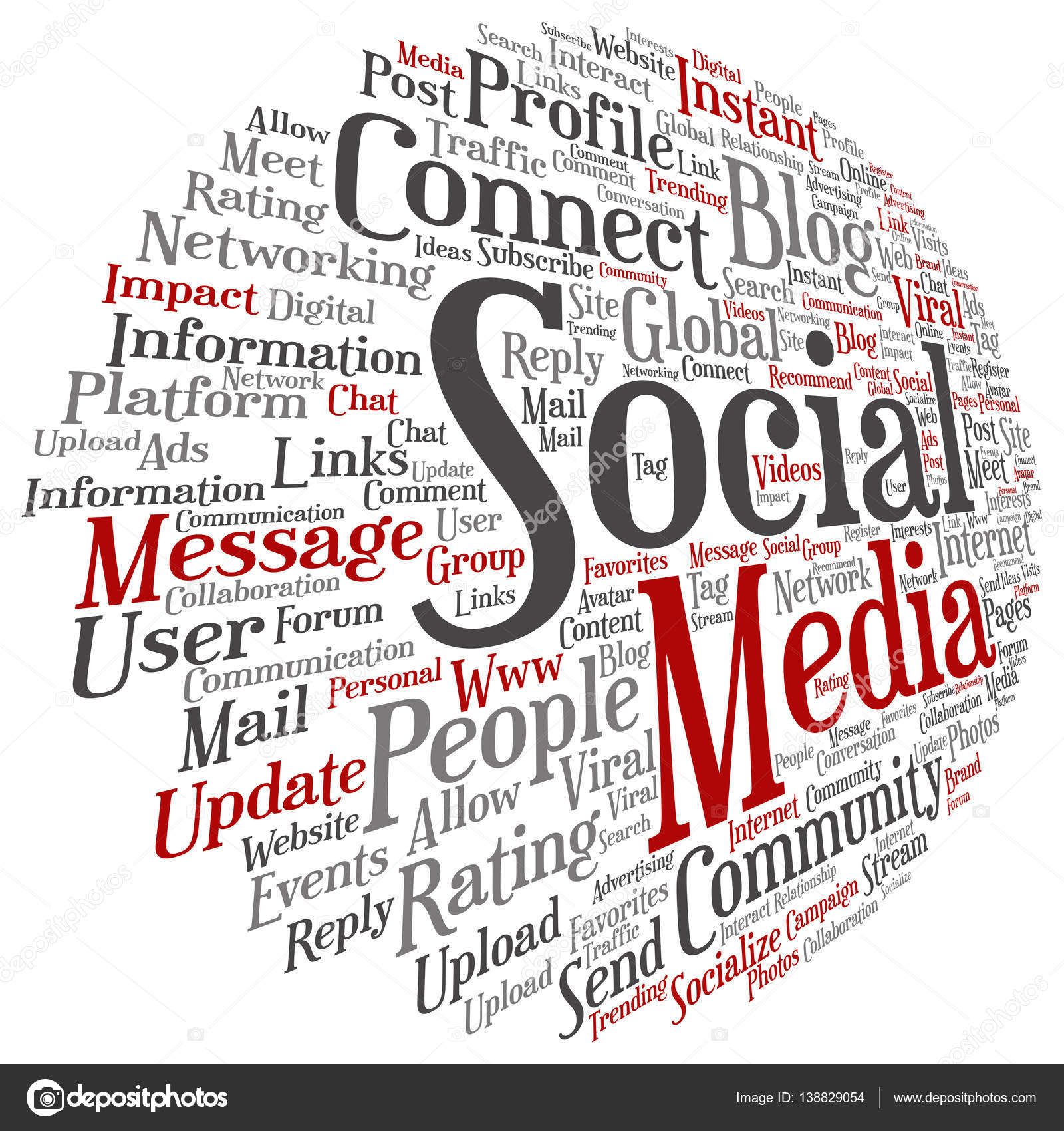 Social media marketing word cloud — Stock Photo © design36 #138829054