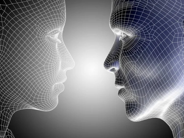 Wireframe human head Stock Photo by ©design36 138874516