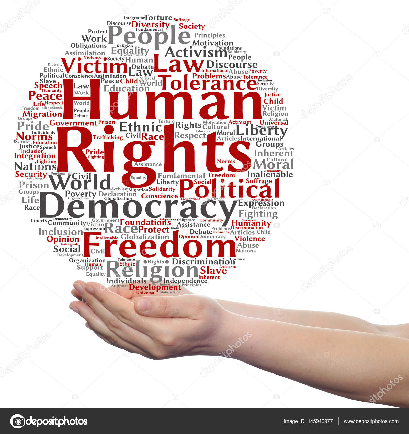 Conceptual cloud of human rights Stock Photo by ©design36 145940977