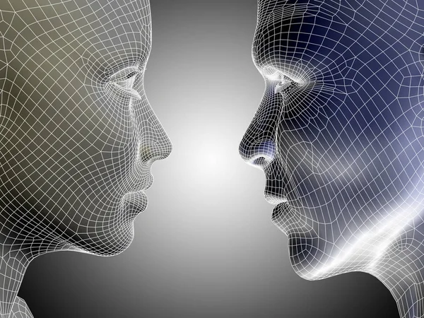 Male and female heads Stock Photo by ©design36 111478792