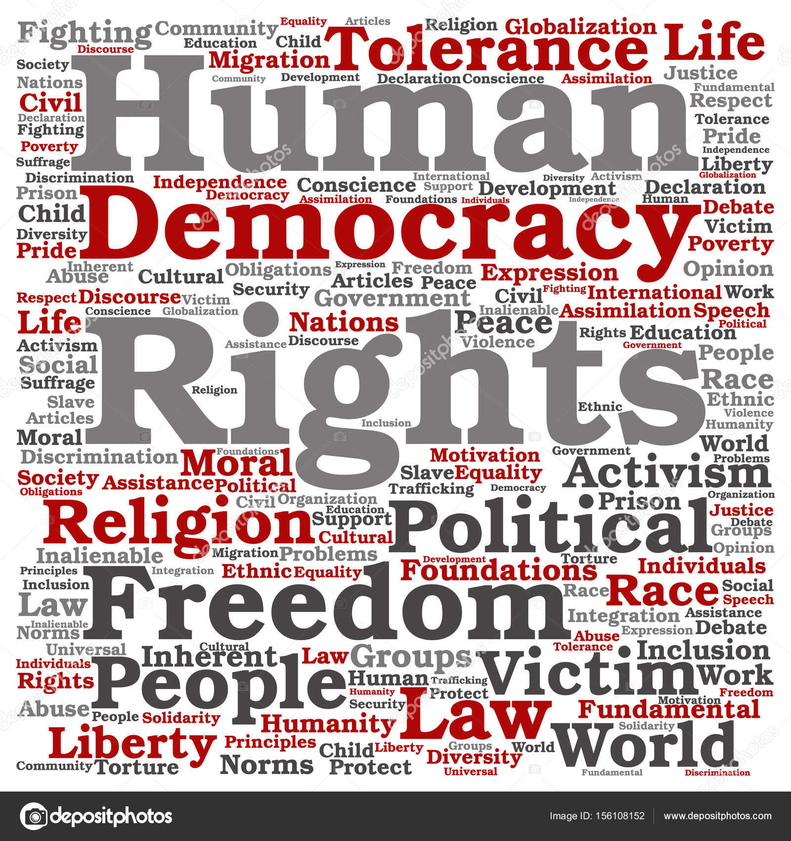 Human rights word cloud — Stock Photo © design36 #156108152