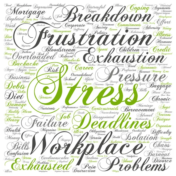 Stress word cloud Stock Photos, Royalty Free Stress word cloud Images ...