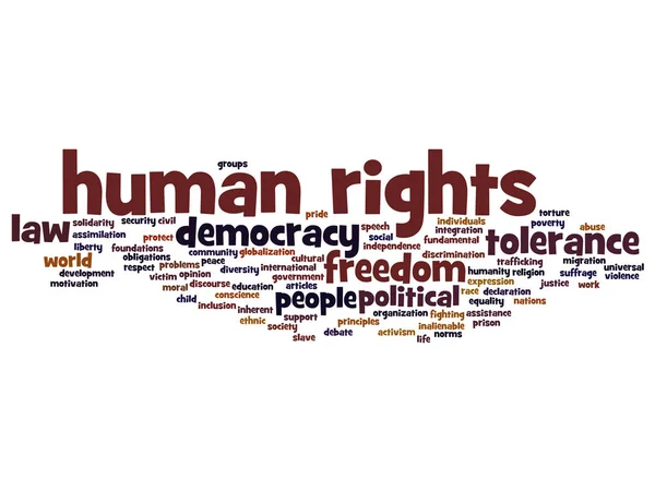 Cloud of words human rights — Stock Photo © design36 #152824166
