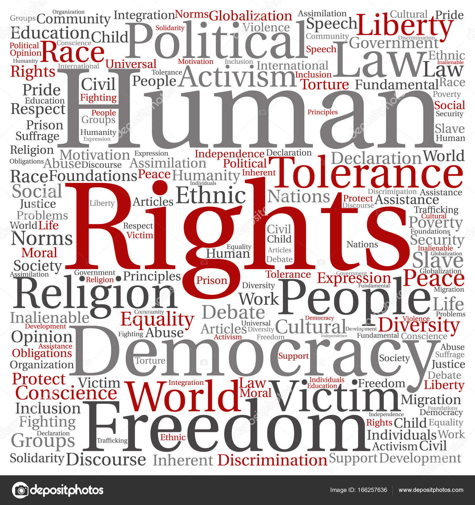 Human rights word cloud Stock Vector Image by ©design36 #166257636