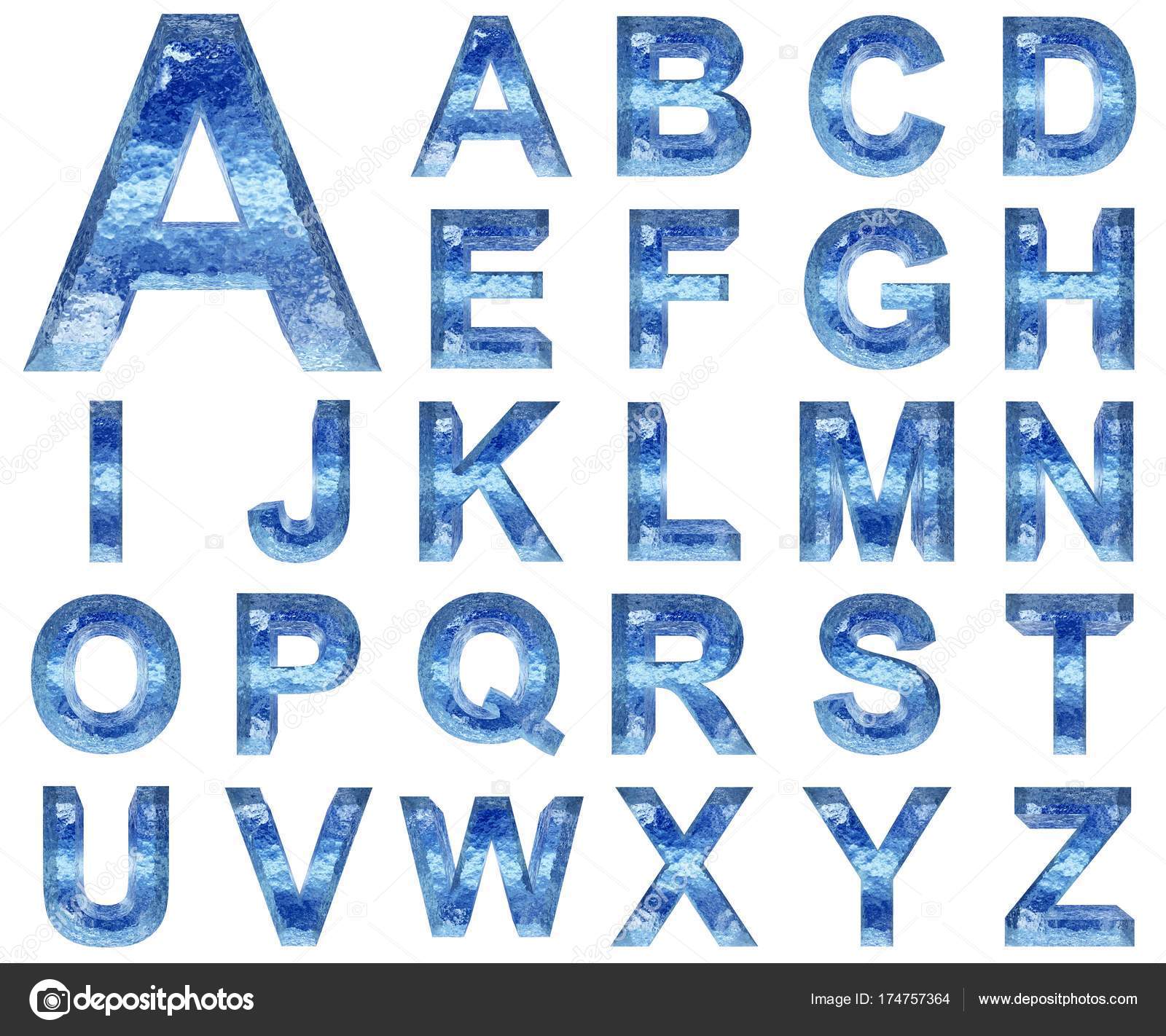 Ice font set Stock Photo by ©design36 174757364