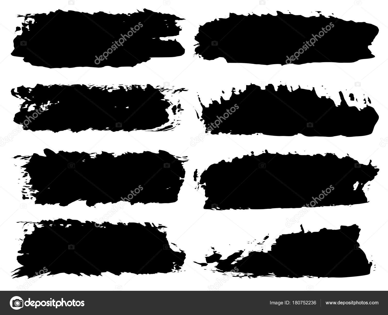 Creative brush stroke set Stock Vector Image by ©design36 #180752236