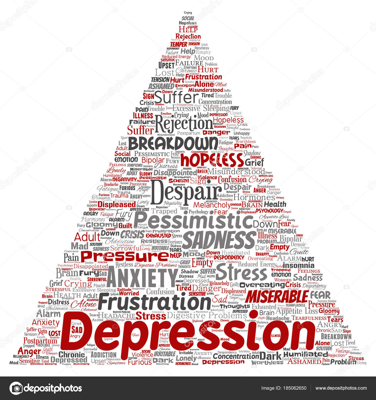 Depression word cloud Stock Vector by ©design36 185062650
