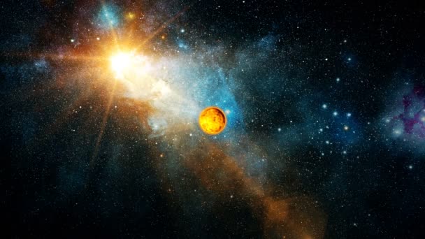 Realistic beautiful planet Venus from deep space Stock Video Footage by ...