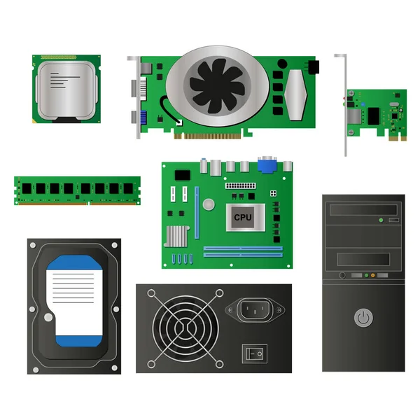 refacciones computadoras — Vector de stock © interactimages #11100754