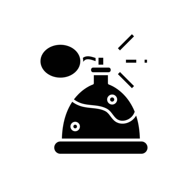 Černá ikona nástěnné kresby, koncept ilustrace, vektorový plochý symbol ...