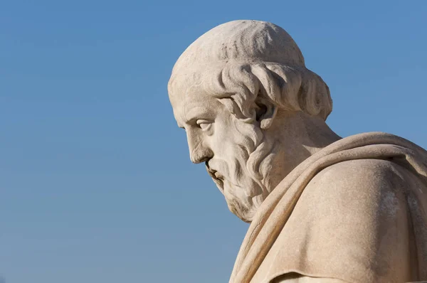 Classic Statue Plato Side Close — Stock Photo © araelf #198616074 Classic Statue Plato Side Close — Stock Photo © araelf #198616074