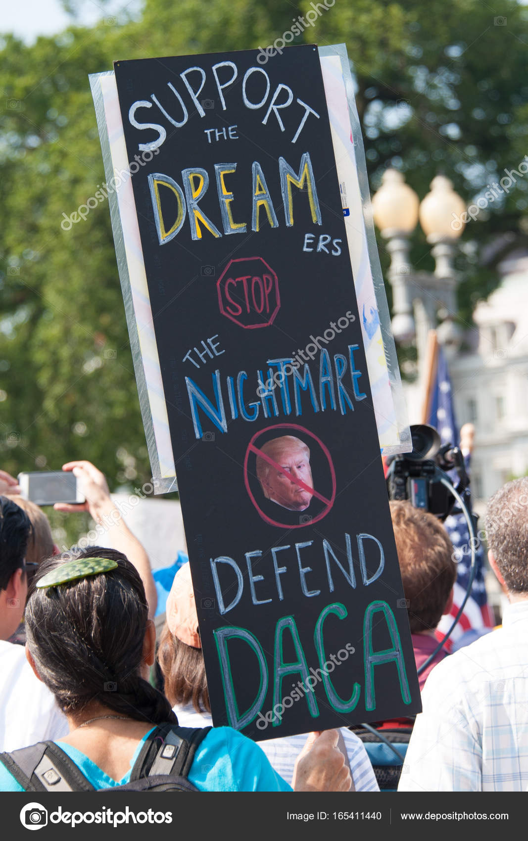 Protesting the end of DACA — Stock Editorial Photo © renaschild #165411440