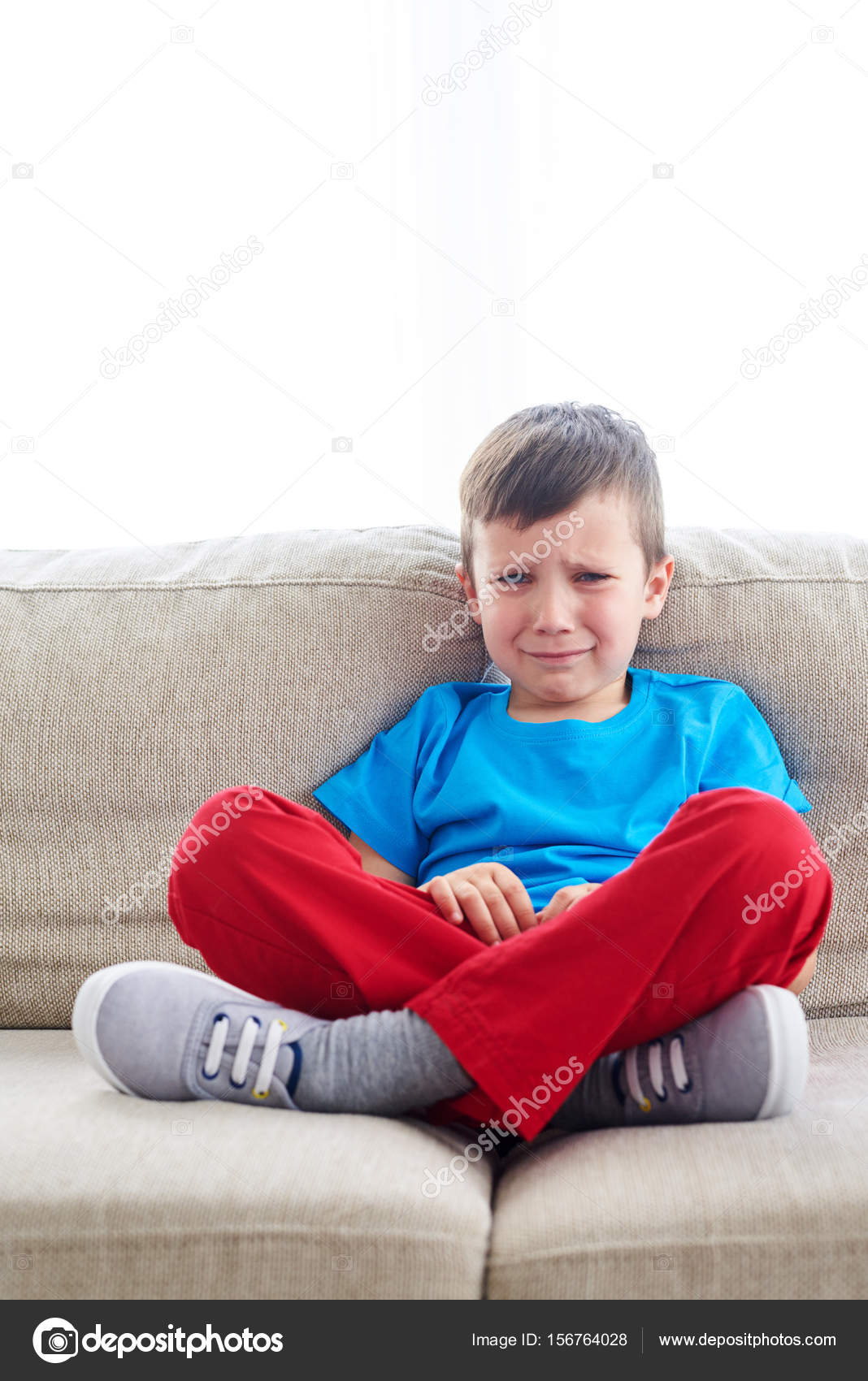 Sad Little Boy Crying
