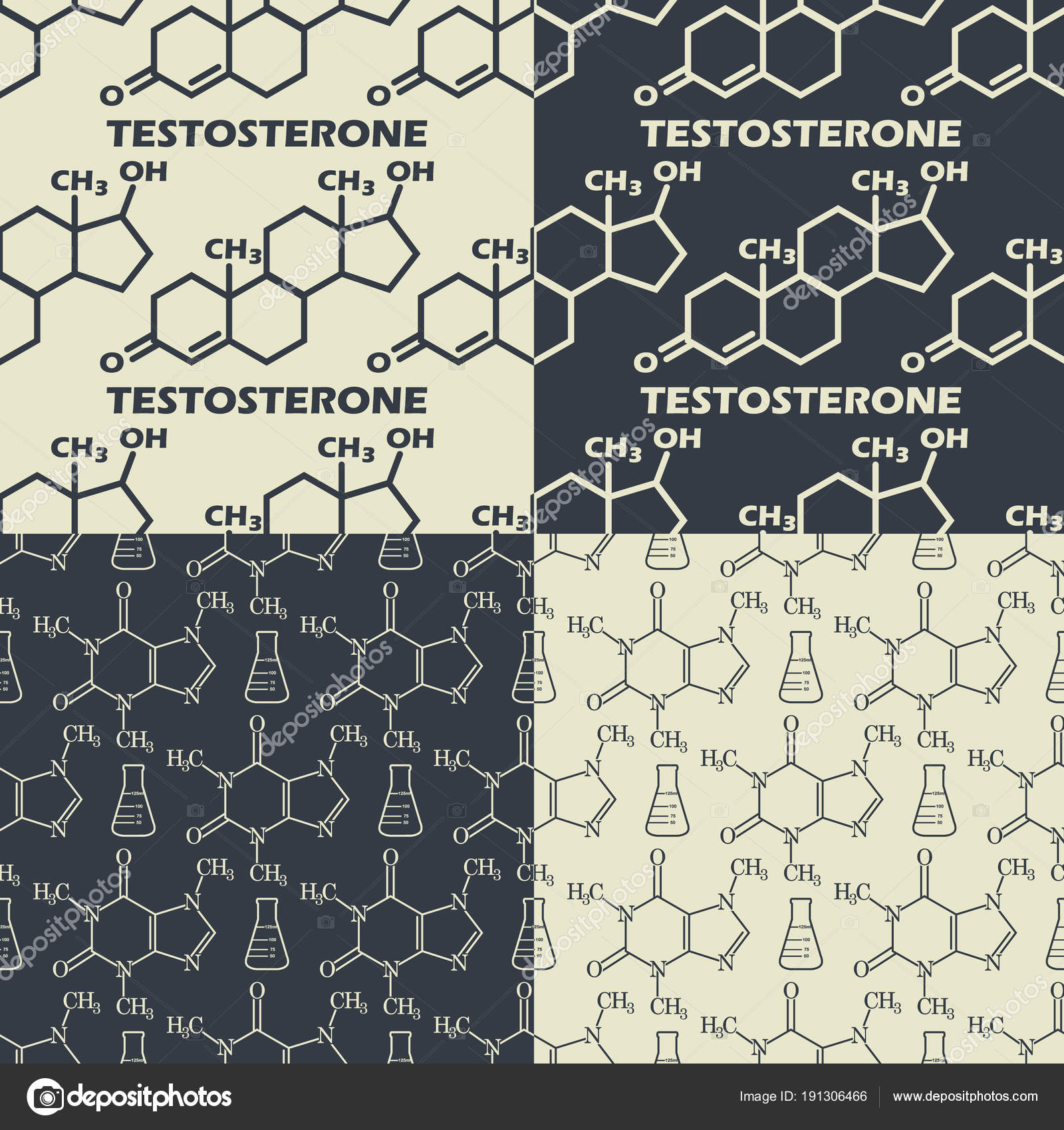 Set Chemical Formulas Seamless Texture Stock Vector by ©konahinab 191306466