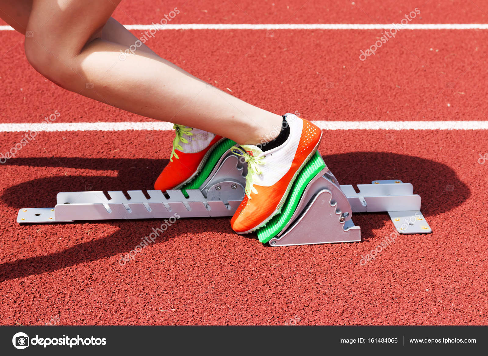 Track And Field Foot Red