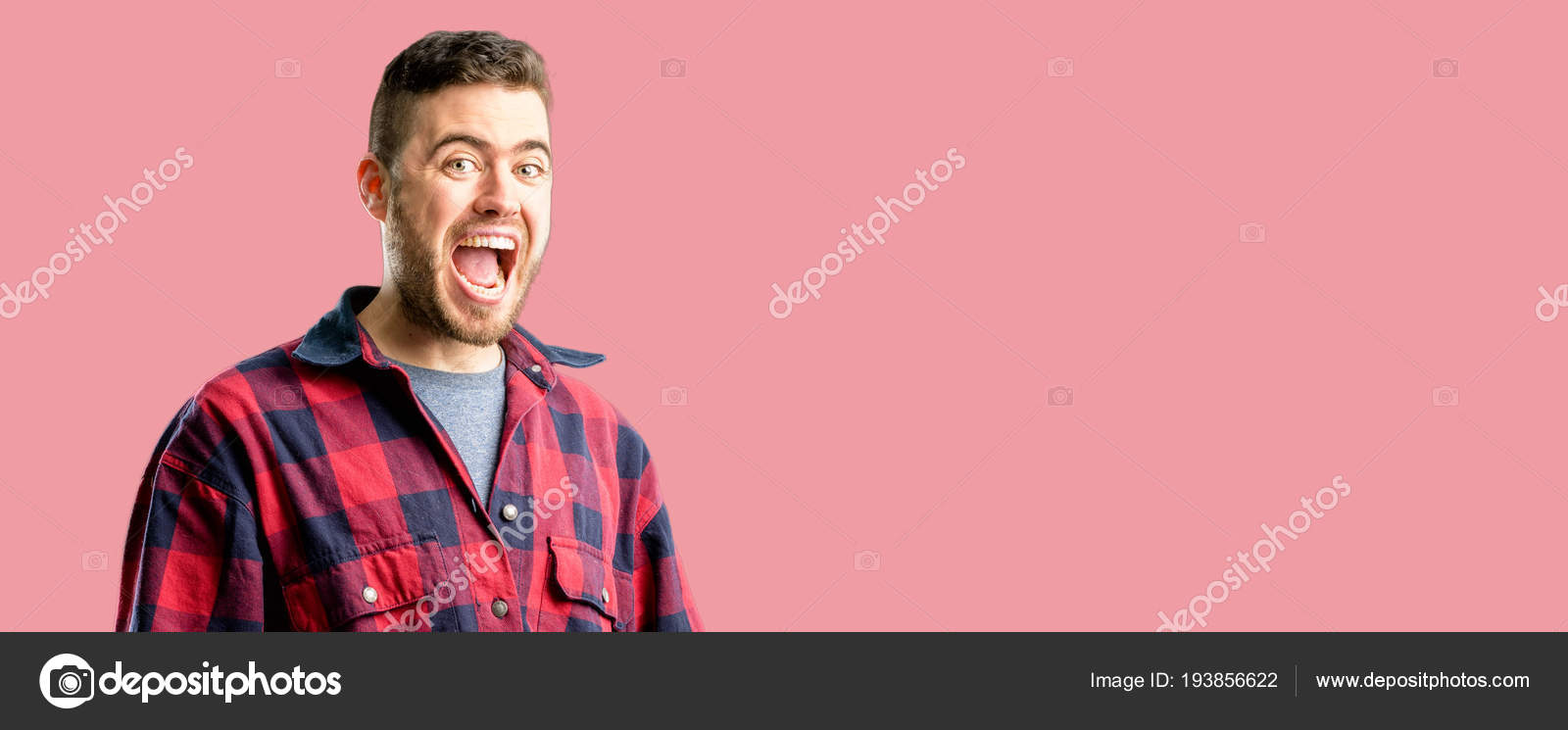 Young Handsome Man Happy Surprised Cheering Expressing Wow Gesture ...