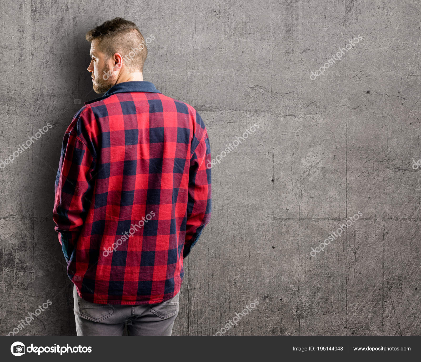 Young Handsome Man Backside Rear View — Stock Photo © Krakenimages.com ...