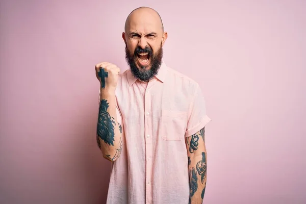 Calvo con barba fotos de stock, imágenes de Calvo con barba sin ...