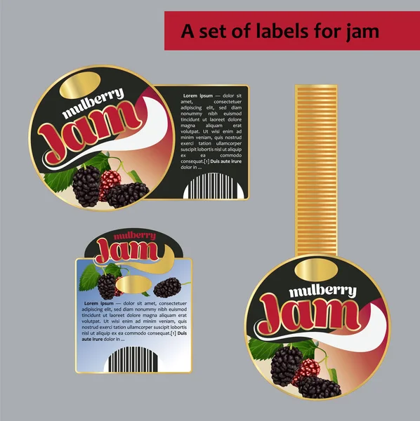 ᐈ Jam labels stock vectors, Royalty Free jam labels illustrations ...