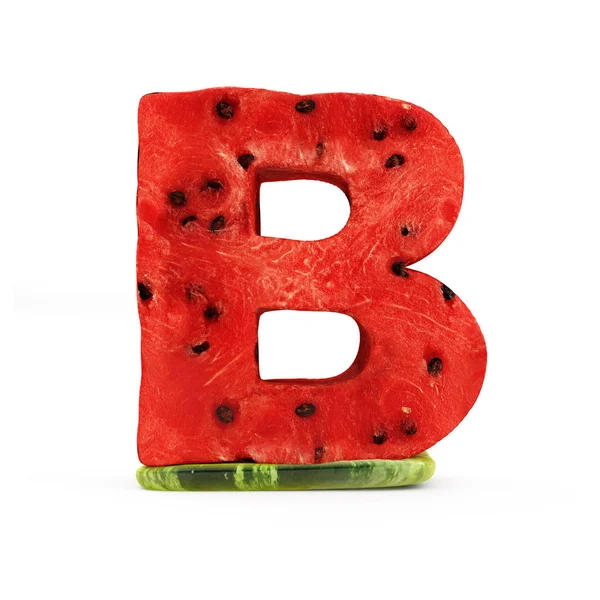 Watermelon alphabet Letter R — Stock Photo © ras-slava #140872842