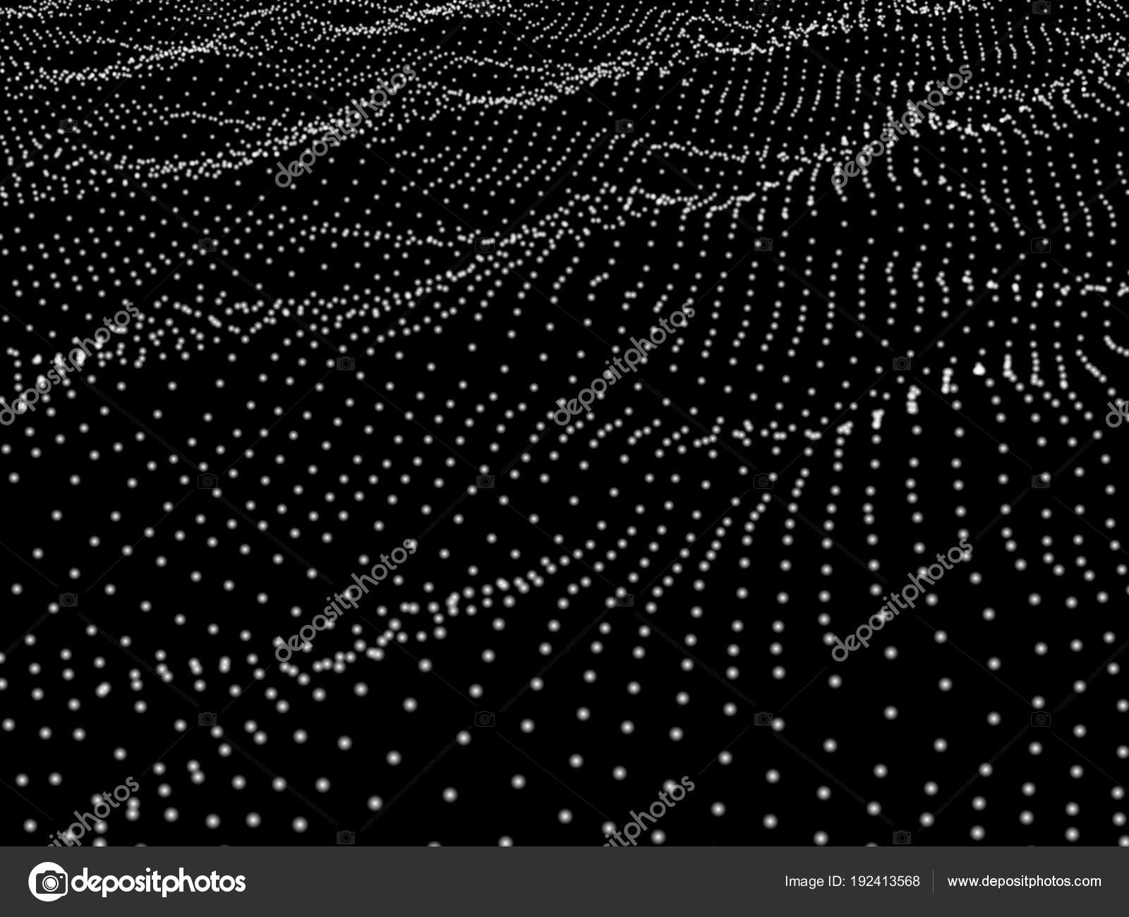 Abstract wave background. Wavy structure with particles. Vector Stock ...