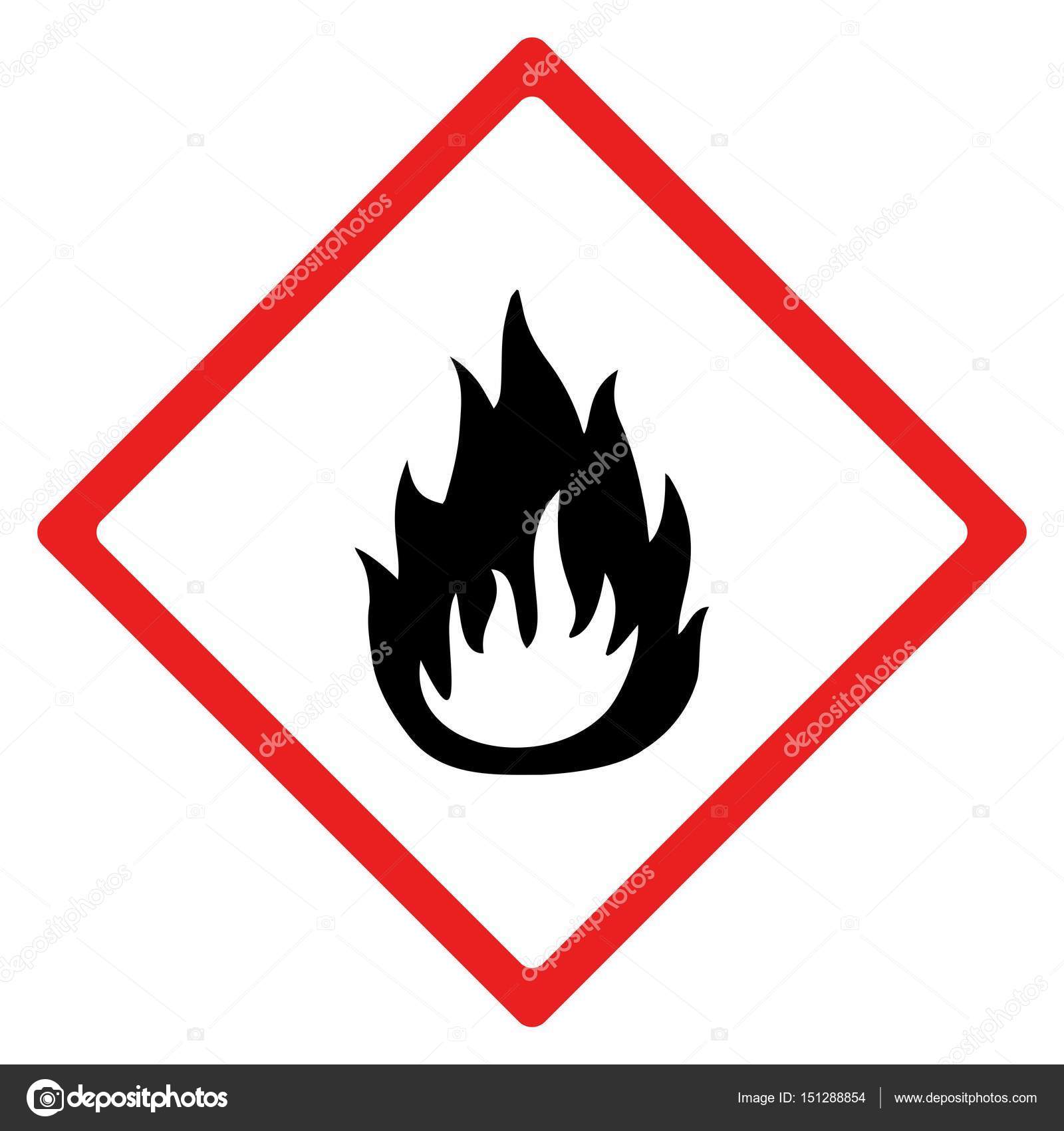 Simbolo Solido Inflamavel