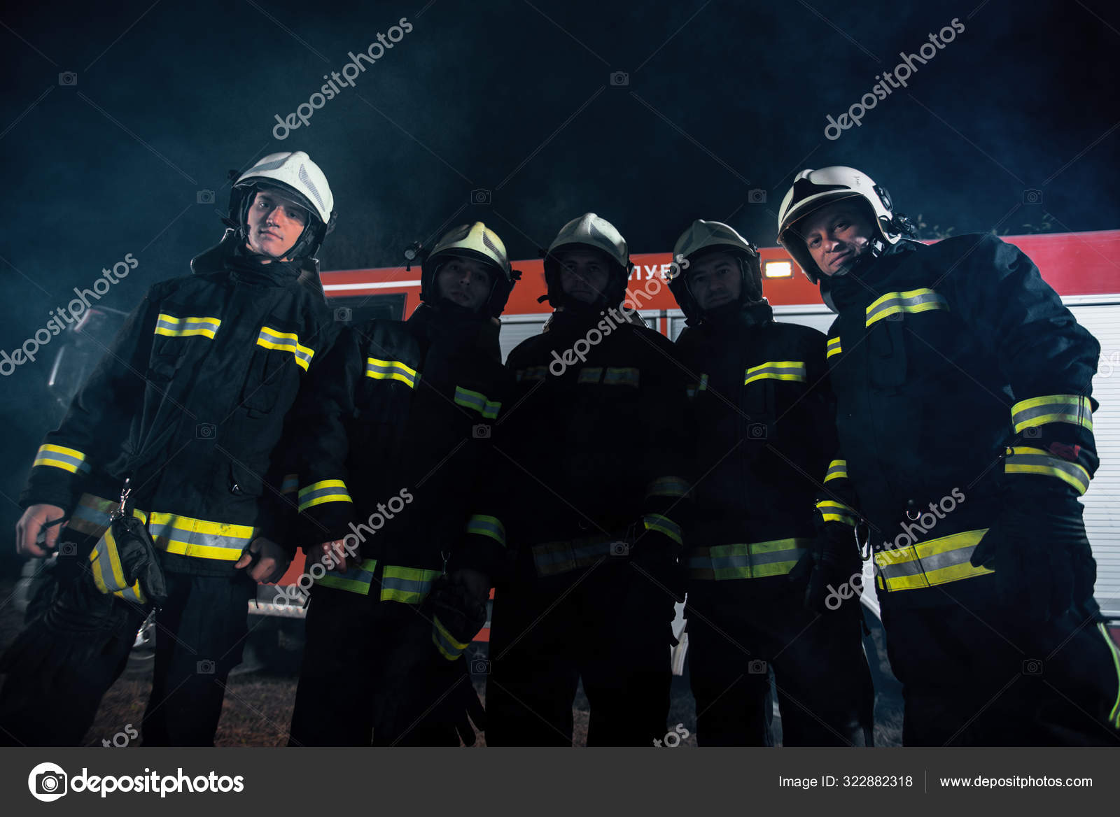 Firemen Getting Ready Firefighting Intervention Stock Photo by ©gorgev ...