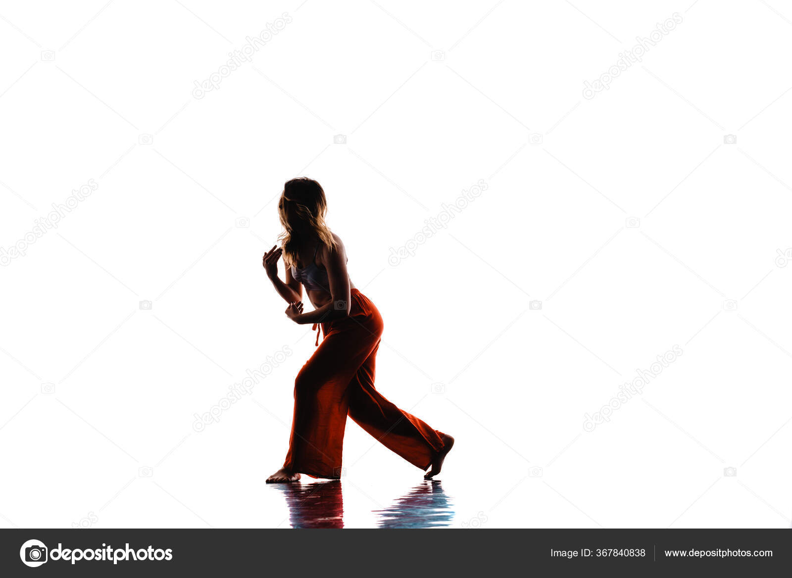 Slender Flexible Dance Performer Dance Practice Stock Photo by ©gorgev ...