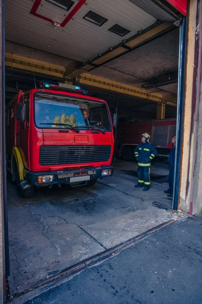 Fire station interior Stock Photos, Royalty Free Fire station interior ...