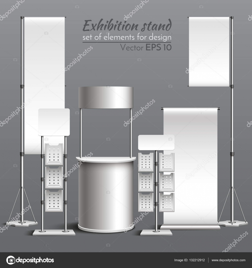 Vector exhibition stand — Stock Vector © SANNIKoff #132212912