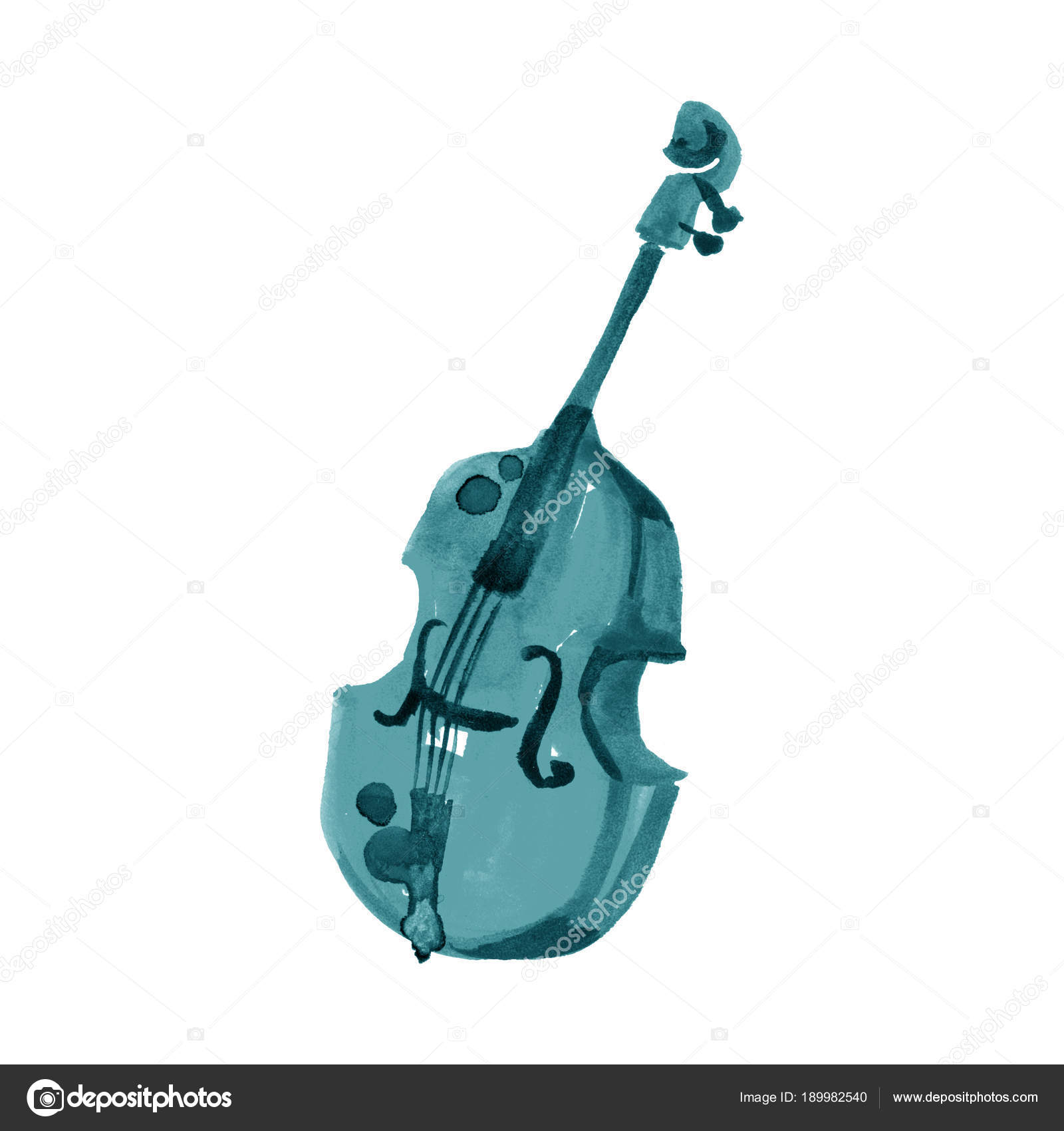 cello drawing