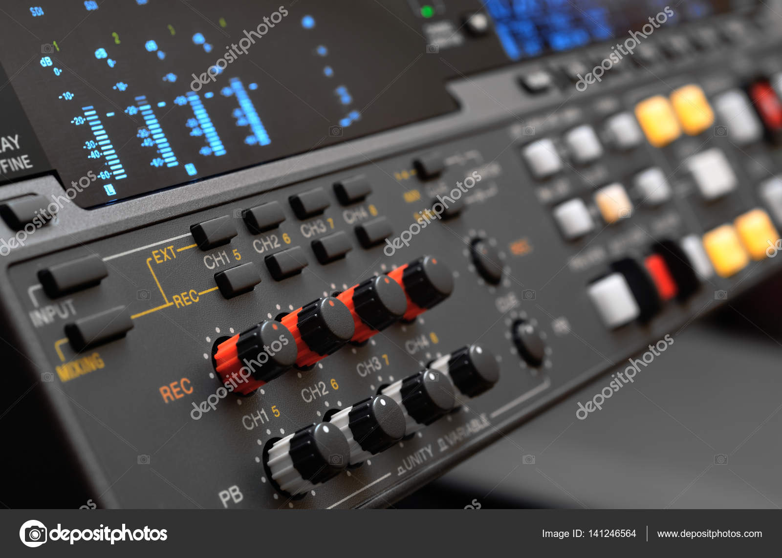 Professional video recorder. Control panel — Stock Photo © DF_kom ...