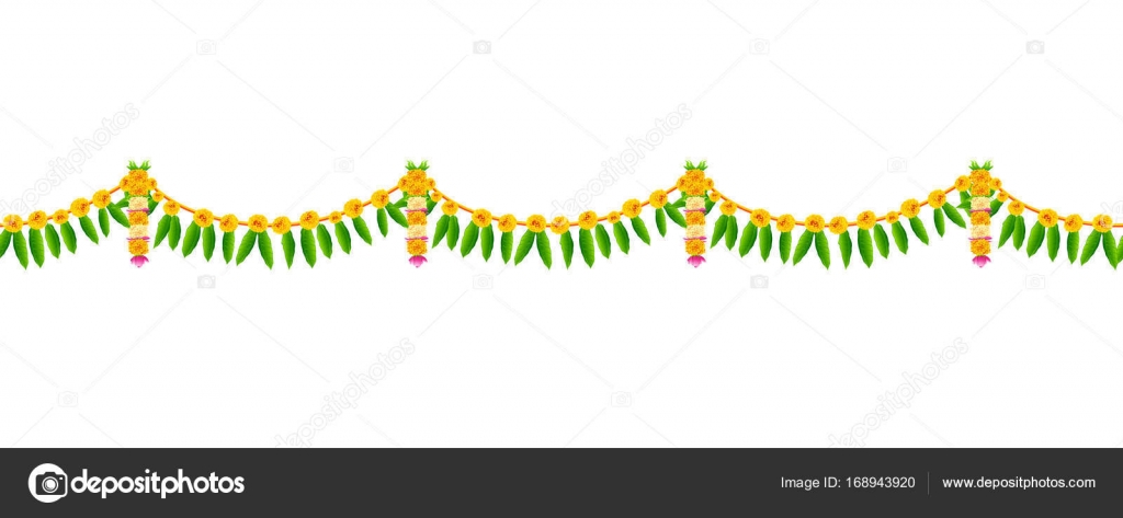 Flower garland decoration toran for Happy Diwali Holiday background ...
