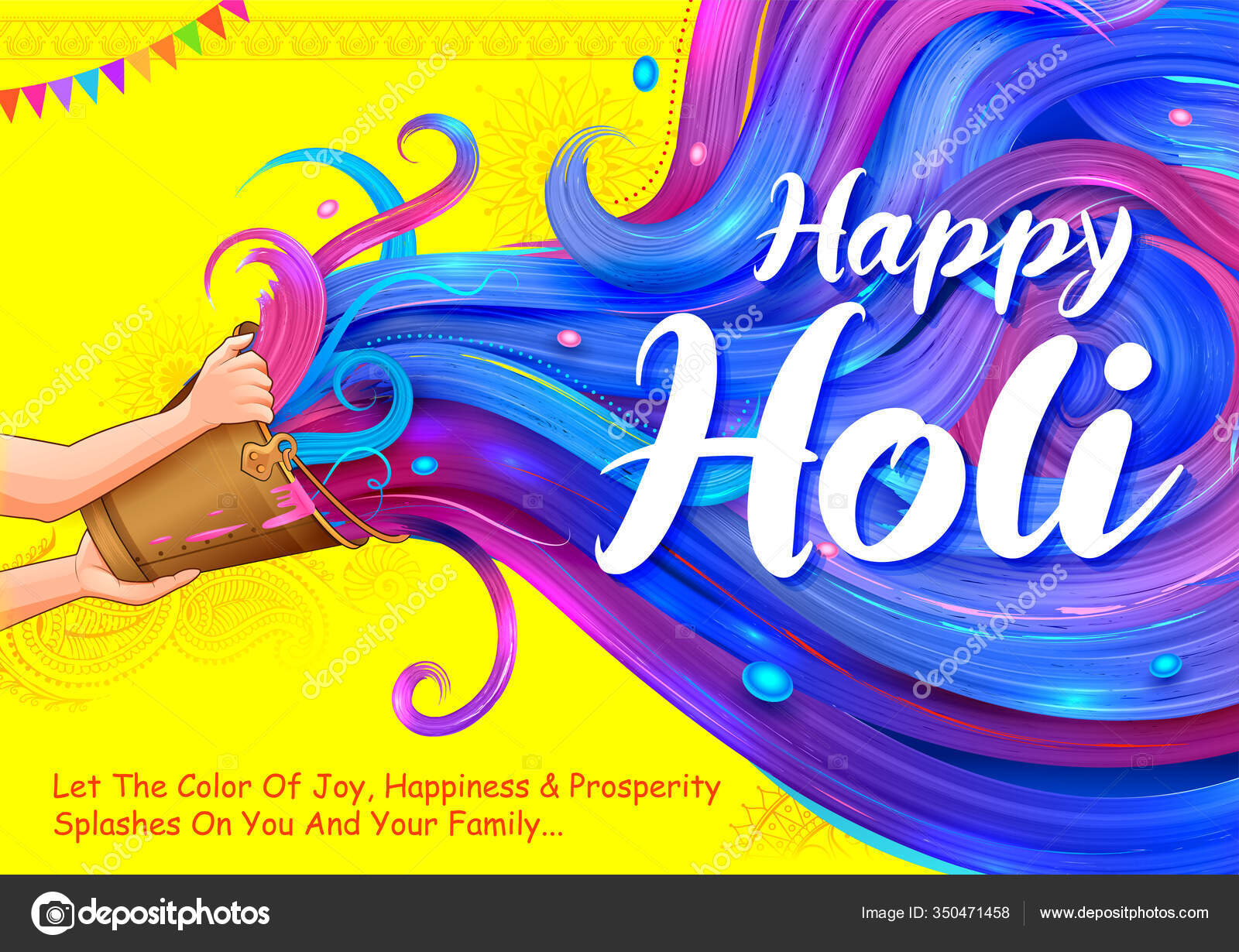 Abstract Holi abstract background designs for your projects