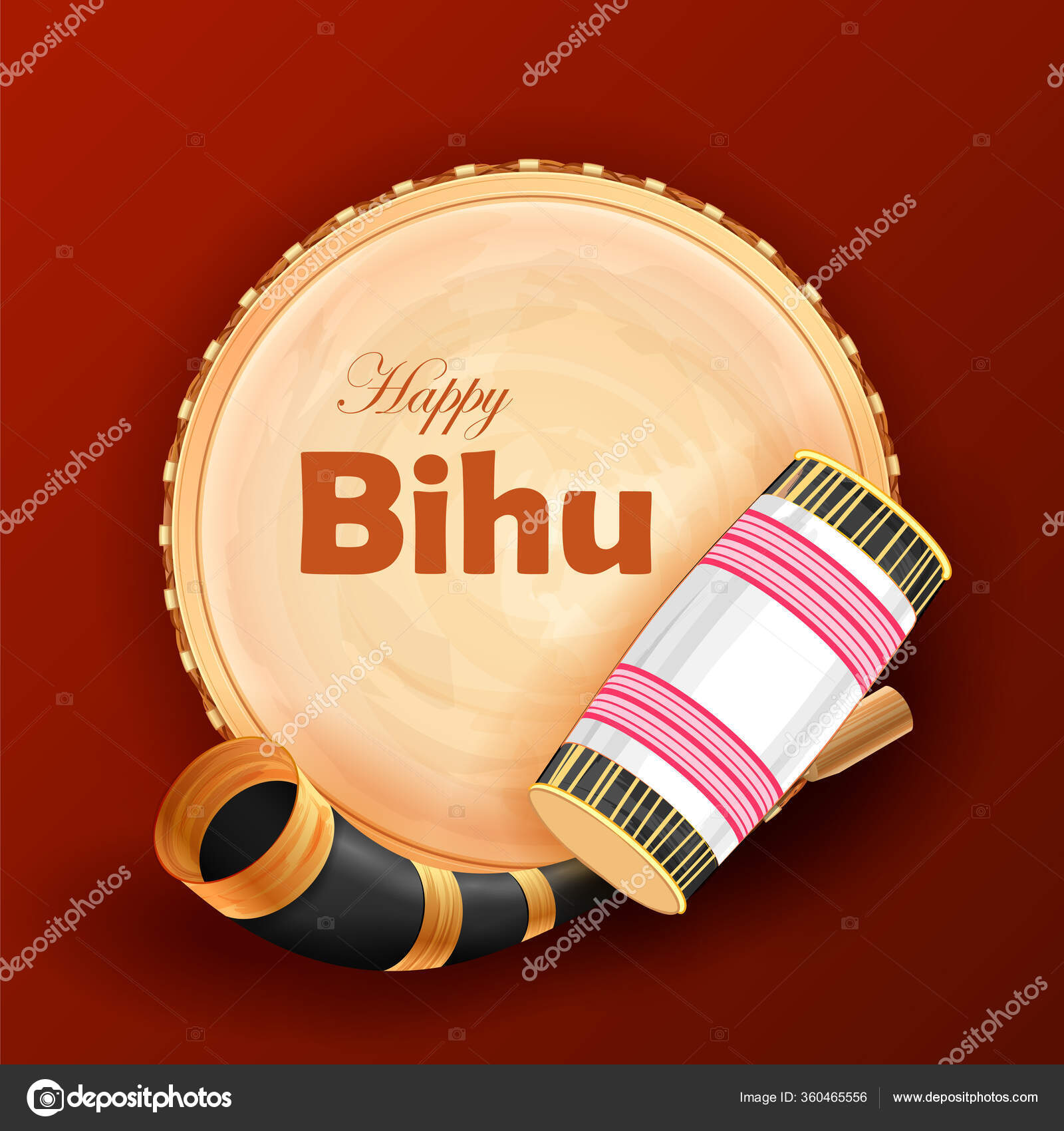 Traditional background for religious holiday festival of Assamese New ...