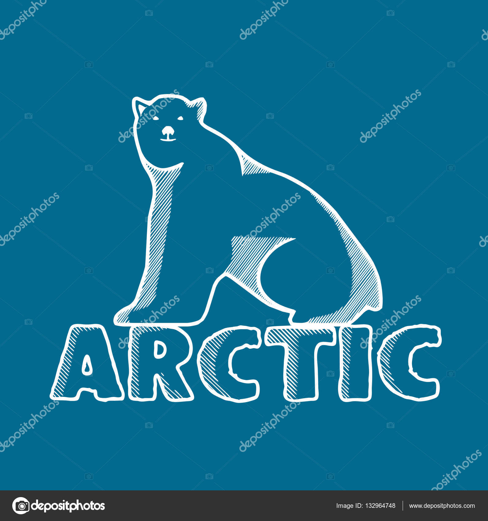 Polar bear symbol of the Arctic Stock Illustration by ©matc #132964748