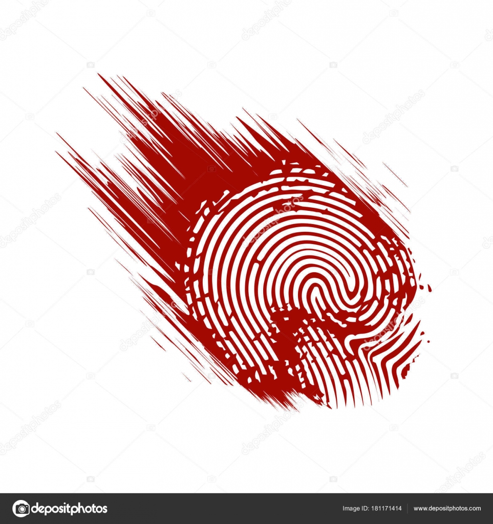 Fingerprint in grunge style paint. Stock Vector Image by ©matc #181171414