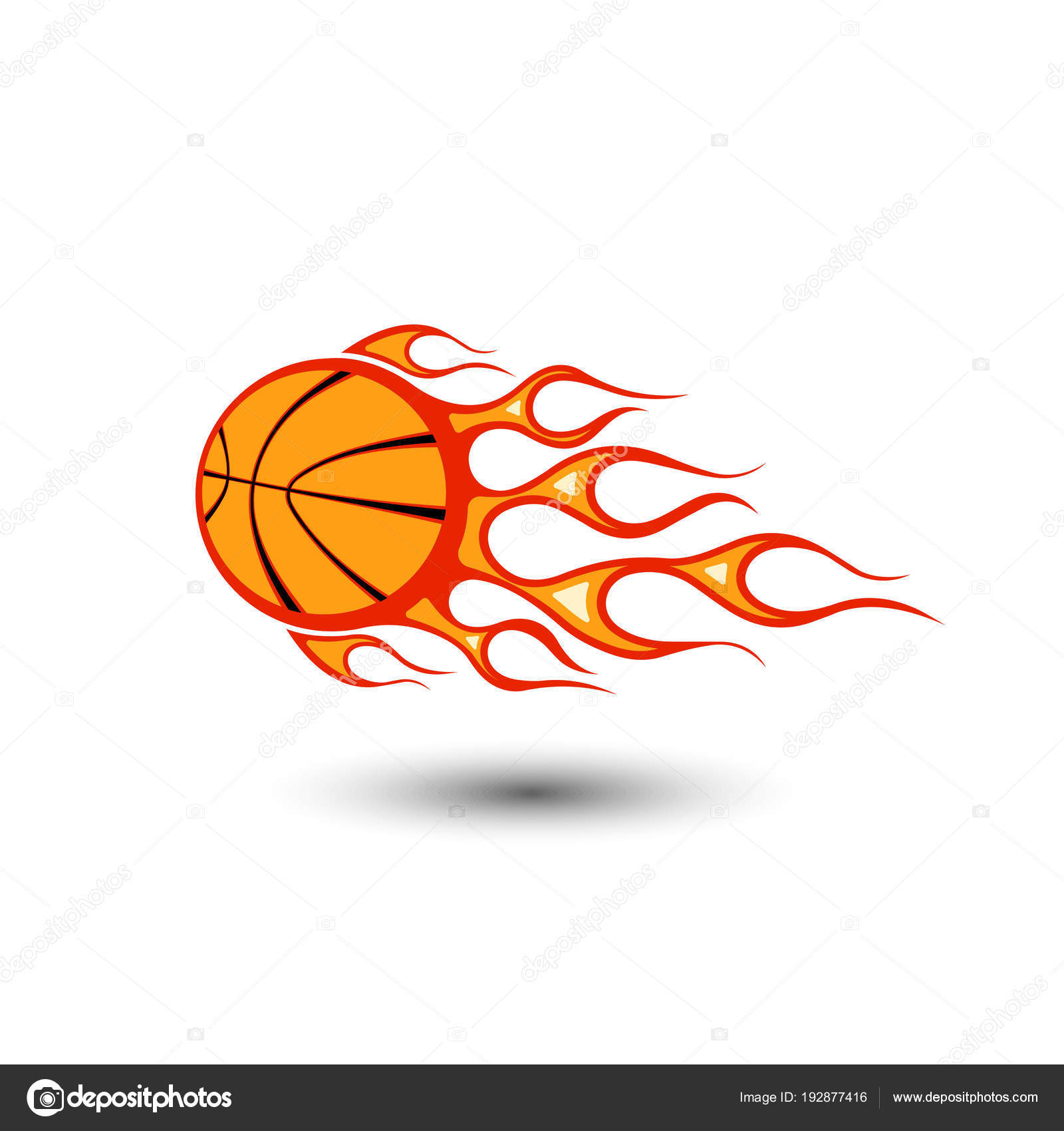 Basketball Tail Flame Vector Icon Stock Vector by ©matc 192877416