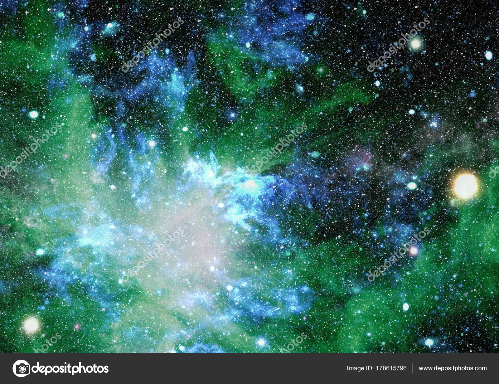 Nebula High Def Blue And Green