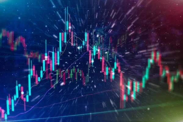 Stock trading, crypto currency background.The business plan at the ...