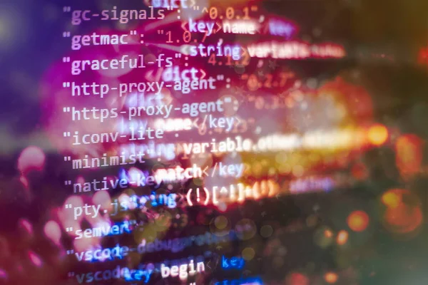 Future Technology Creation Process Coding Script Text Screen Notebook Closeup Stock Photo by ...