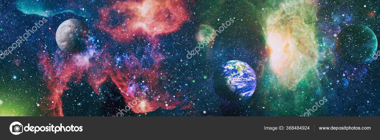 Earth Galaxy Sun Star Galaxy Sunrise Planet Earth View Space — Stock ...